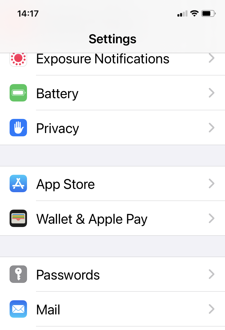 Open Settings on your iPhone/iPad and scroll down to Mail . Click on Mail
